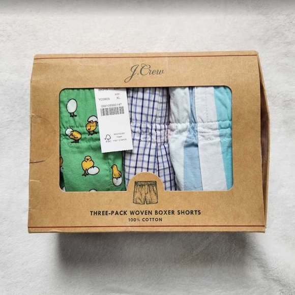 J. Crew | Underwear & Socks | New Mens M L Xl J Crew 3 Pack Of Boxers ...